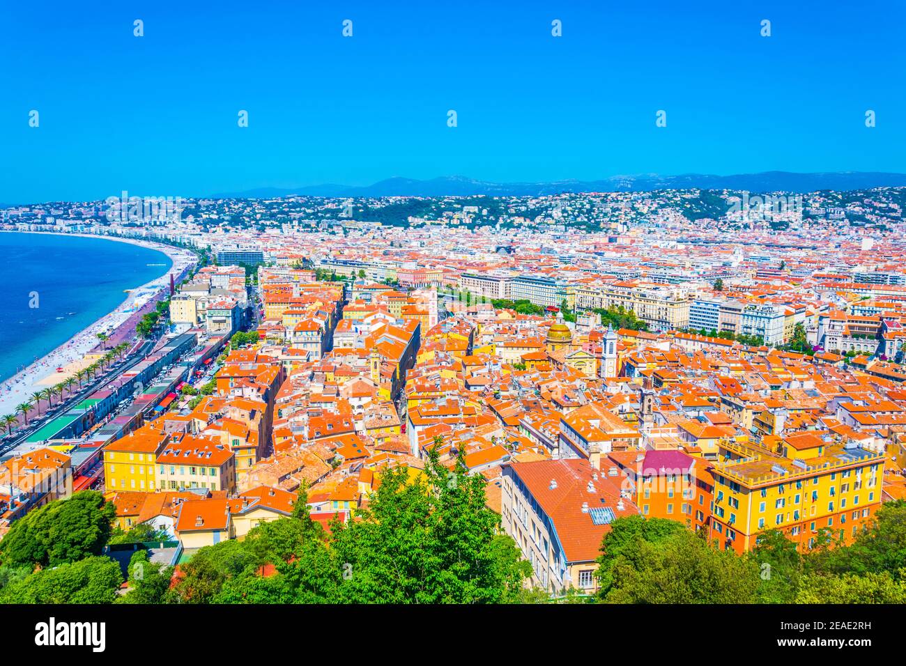 Aerial view of Nice, France Stock Photo - Alamy