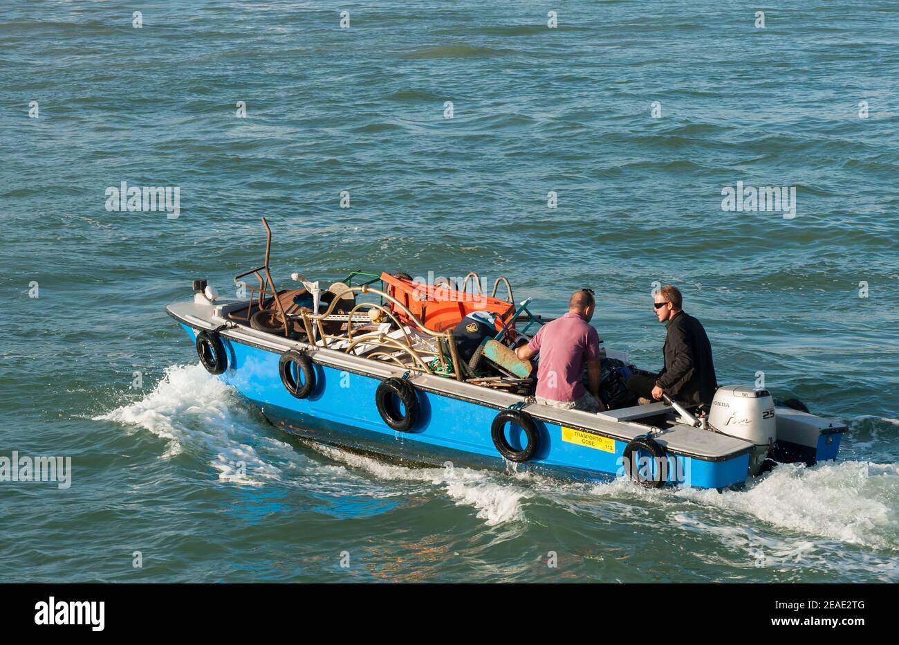 Waste collection boat hi-res stock photography and images - Alamy
