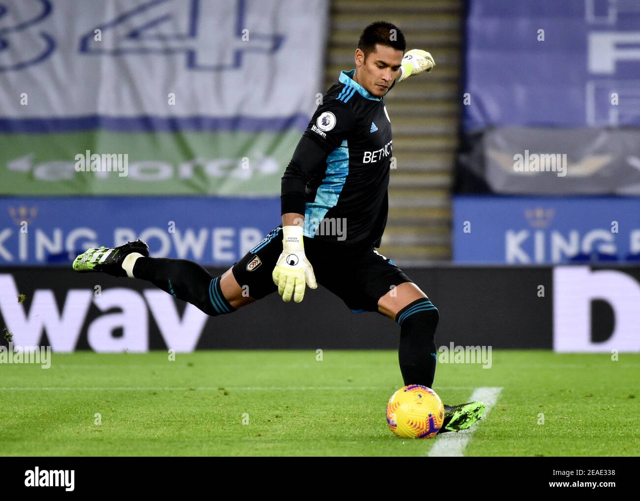 Fulham goalkeeper Alphonse Areola during the Premier League match at ...