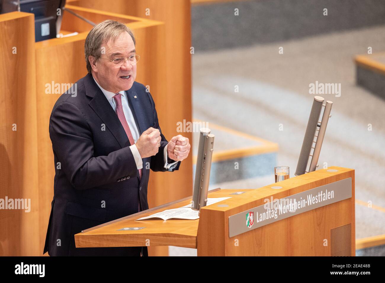 Duesseldorf, Germany. 09th Feb, 2021. Armin Laschet (CDU), Minister ...