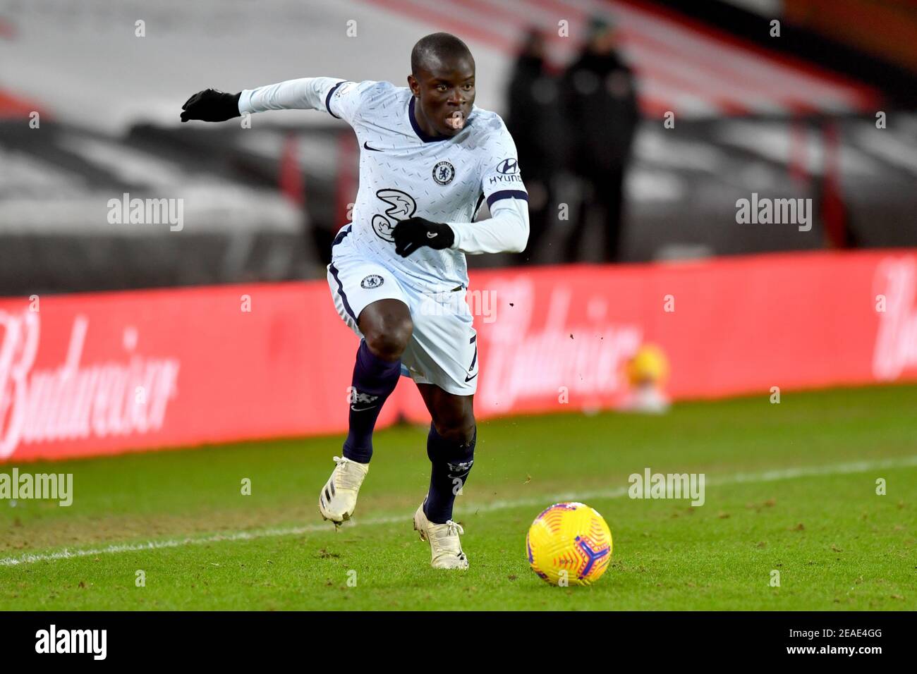 Sheffield, United Kingdom, 07th February 2021. Chelsea's N'Golo Kante ...