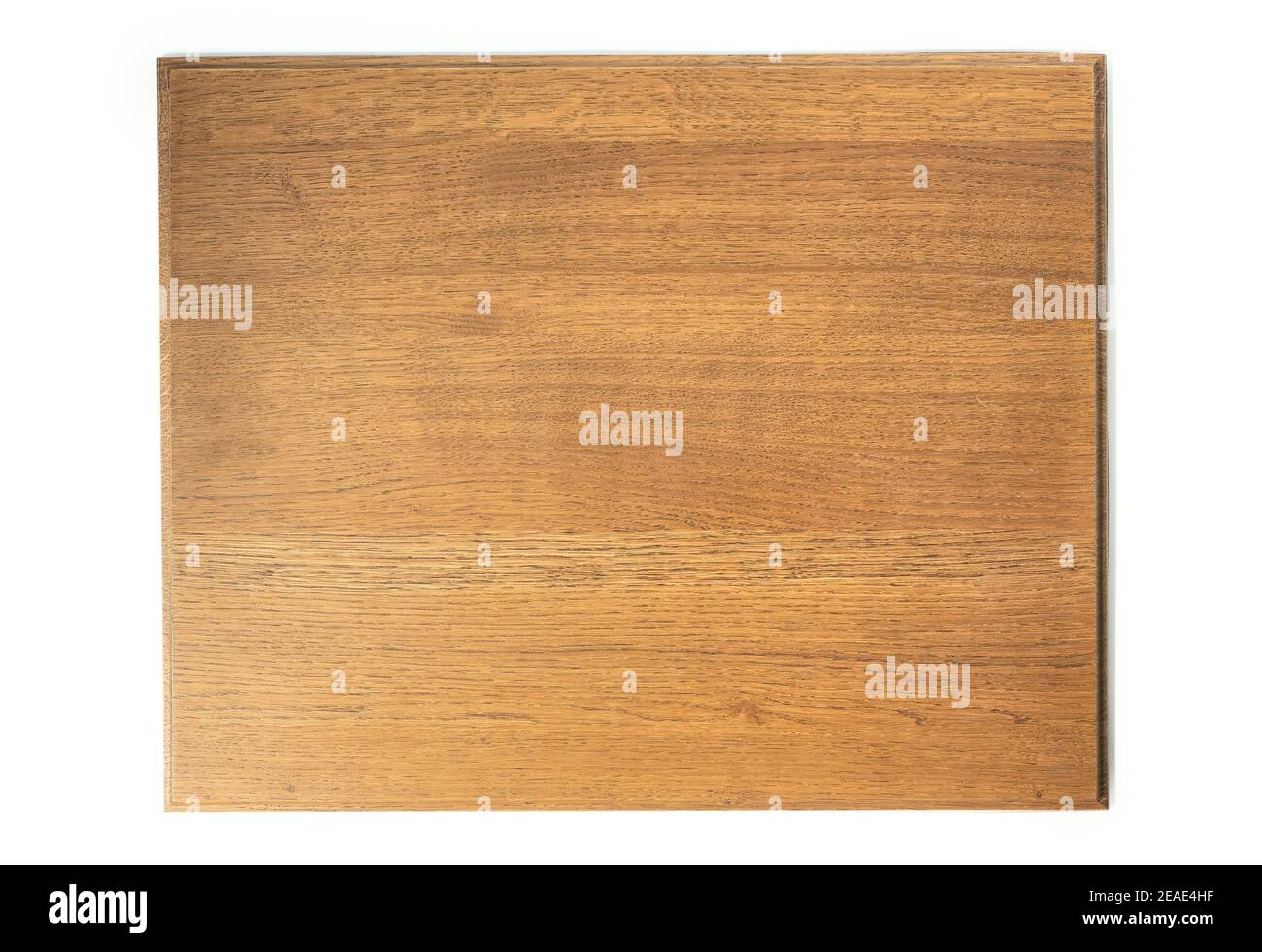 Cutting board wooden isolated on white background. Top view, flatley ...