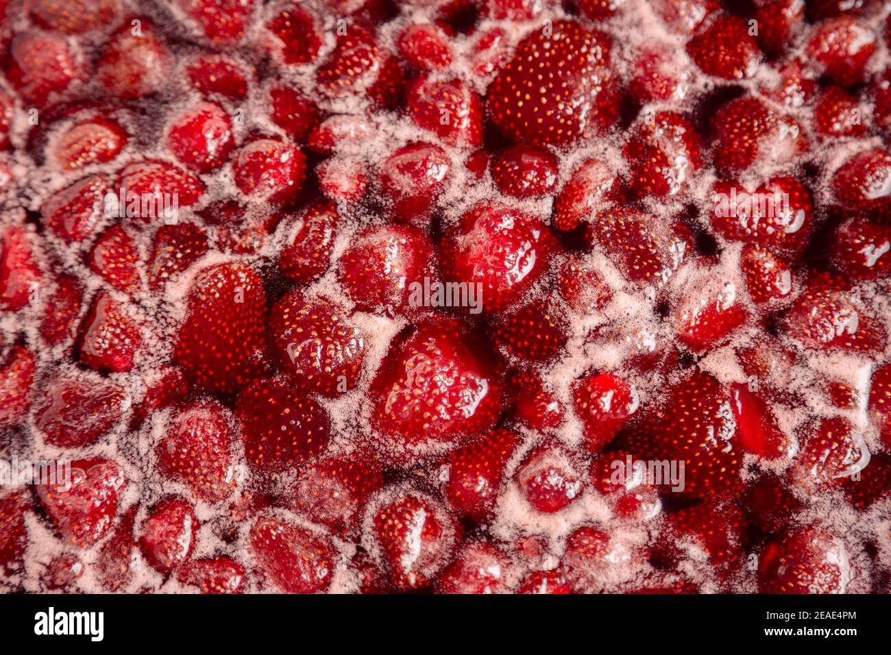 Cooking strawberry jam close up Stock Photo - Alamy