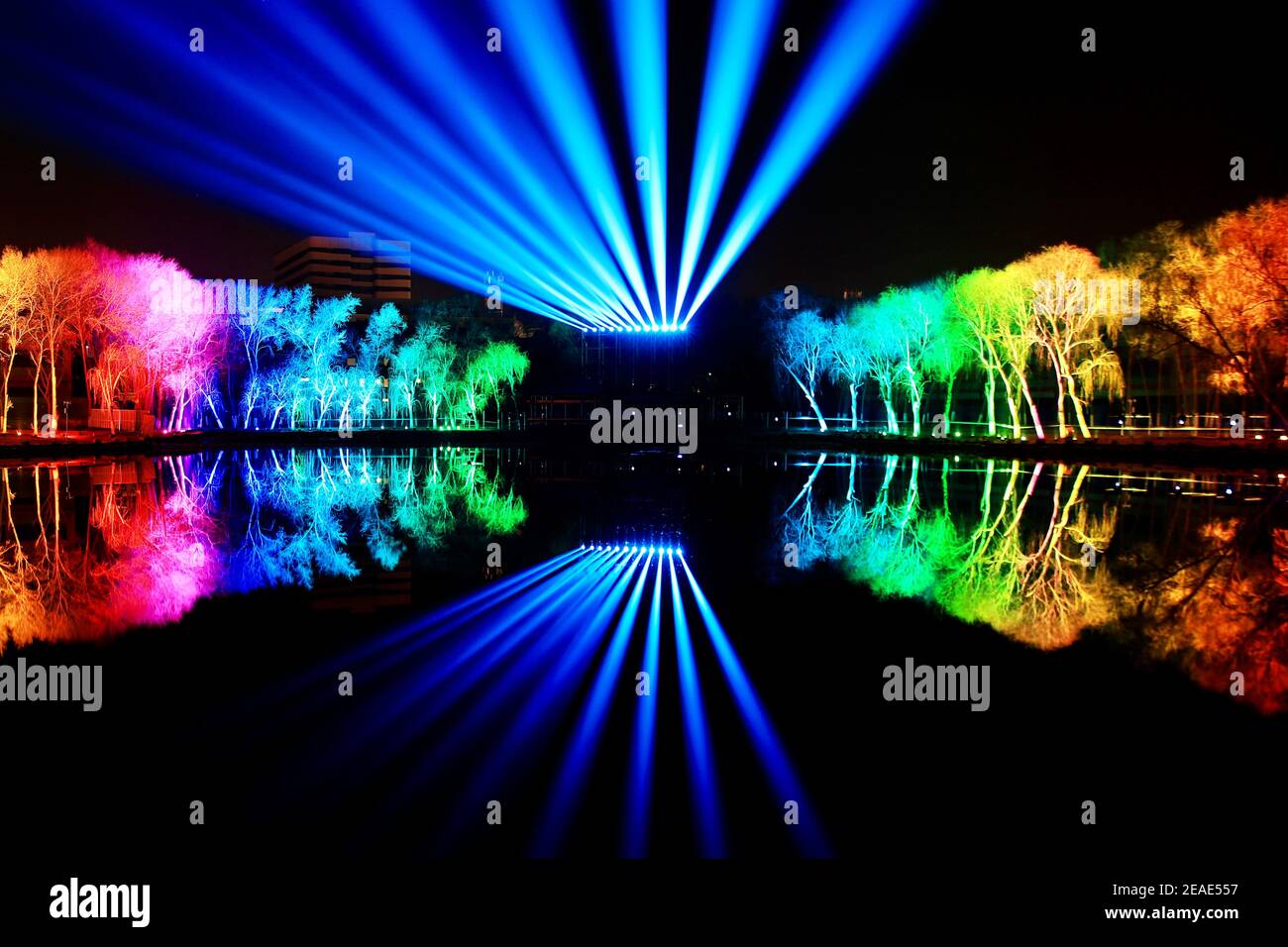 A large-scale cultural and creative 3D light show and light show enrich ...