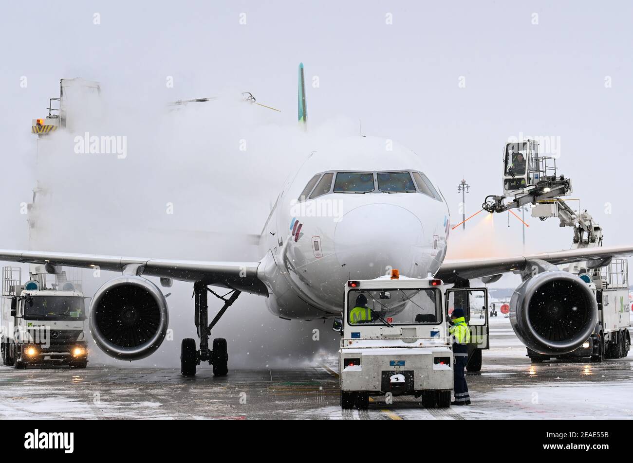 Schonefeld, Germany. 09 February 2021: An Airbus of the airline ...