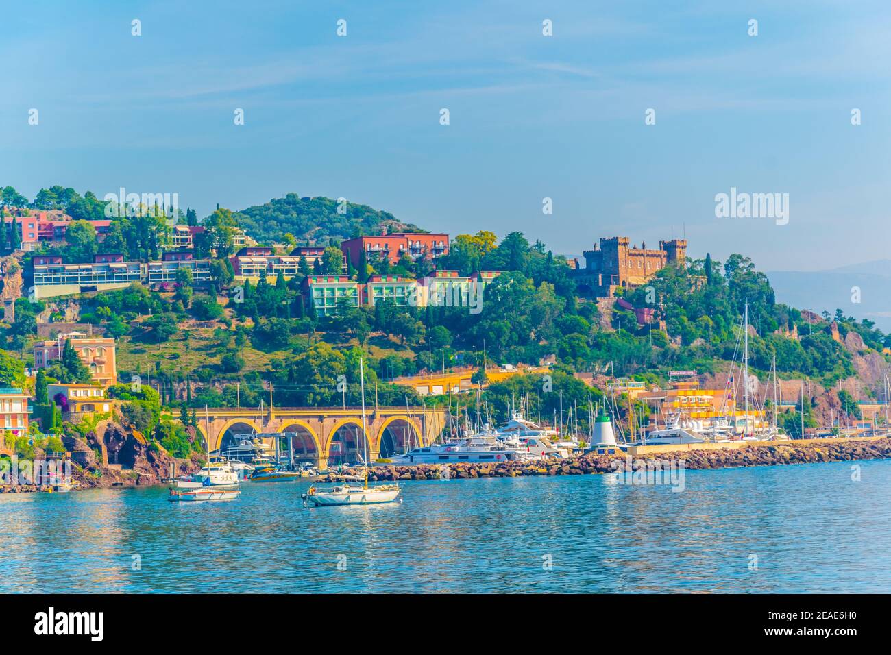 Port de la Rague near theoule sur mer in France Stock Photo - Alamy
