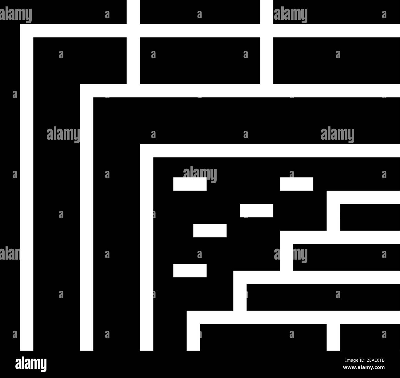 wall structure glyph icon vector illustration Stock Vector Image & Art ...