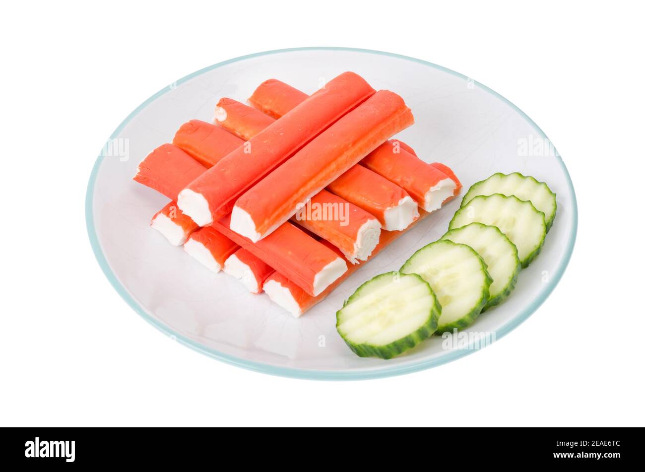 Surimi crab and pepper salad Cut Out Stock Images & Pictures - Alamy