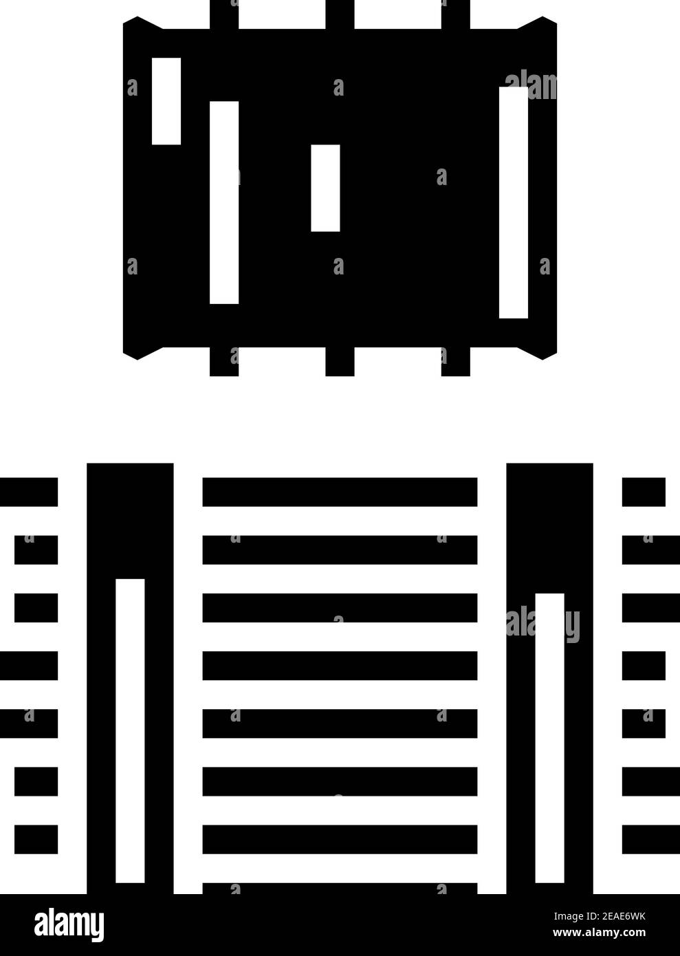 timber wooden material for building house glyph icon vector ...