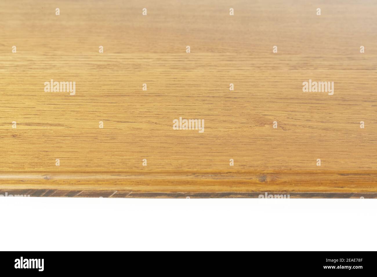 Empty wooden board isolated on white background side view Stock Photo ...