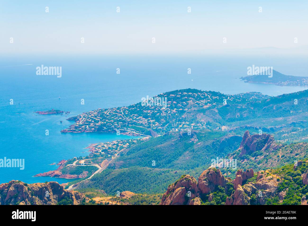 Agay village at the esterel massif in France Stock Photo - Alamy