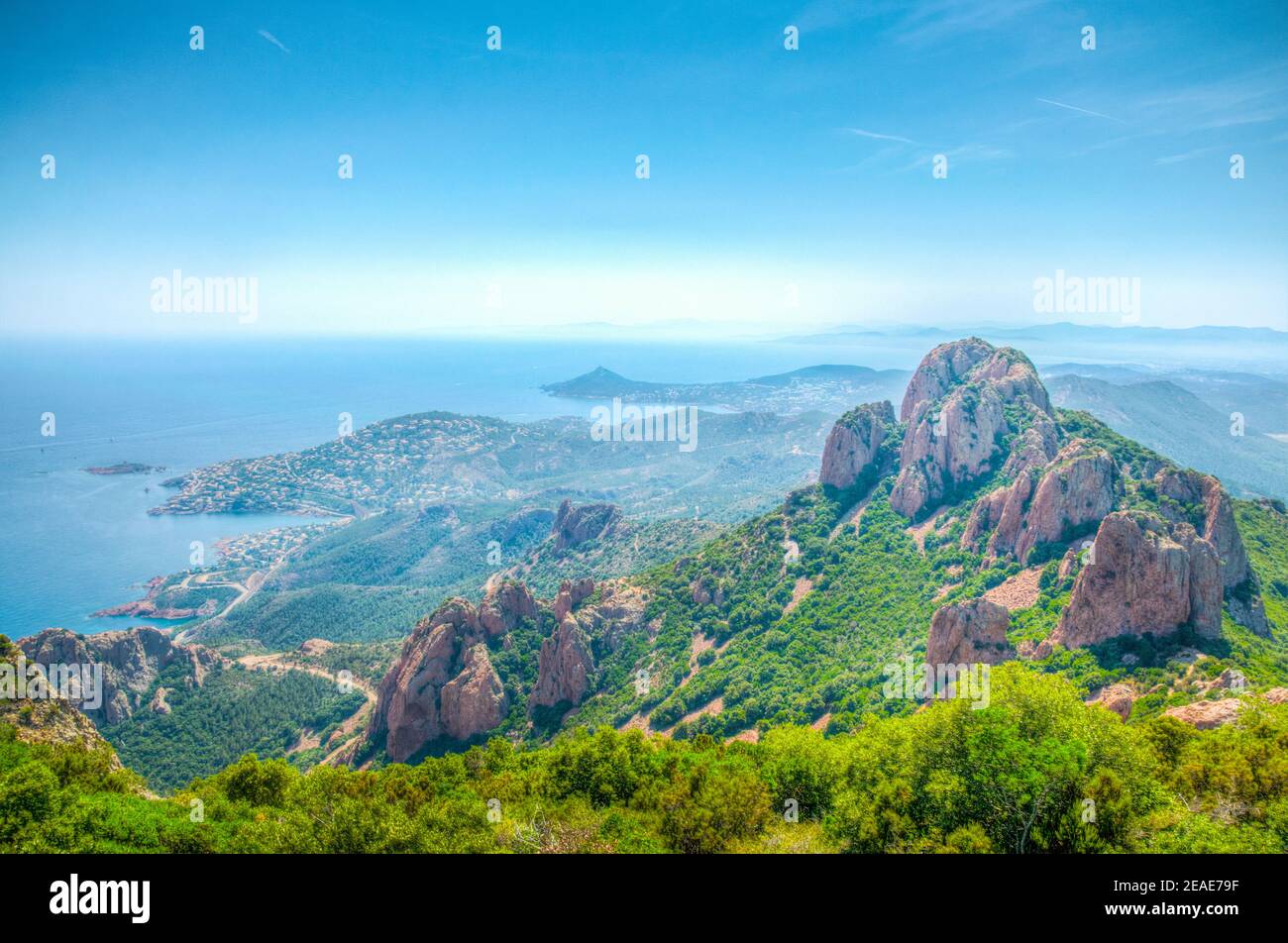 Pic du Cap Roux at Esterel Massif in France Stock Photo - Alamy