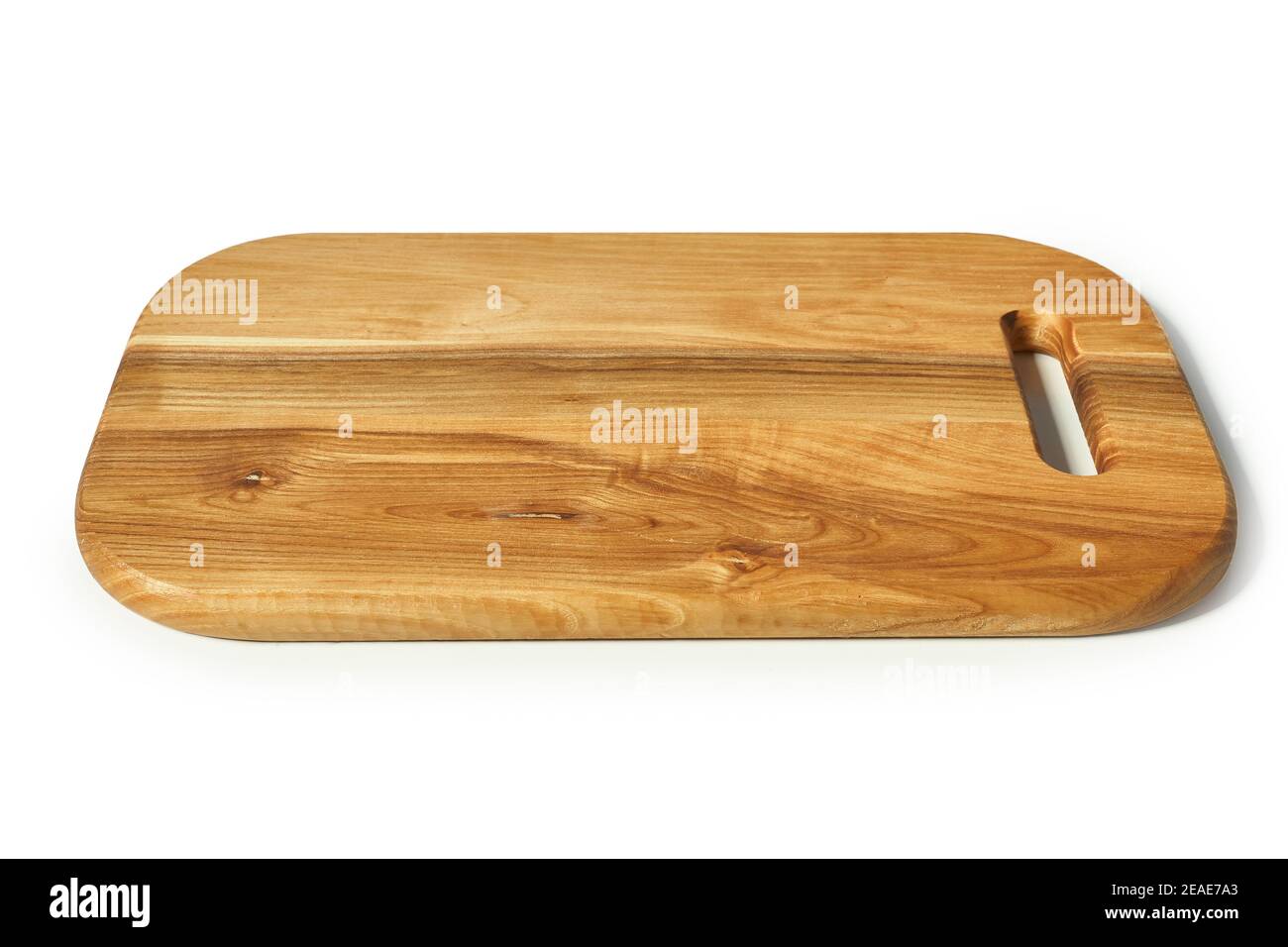 Empty cutting wooden board isolated on white background side view Stock ...