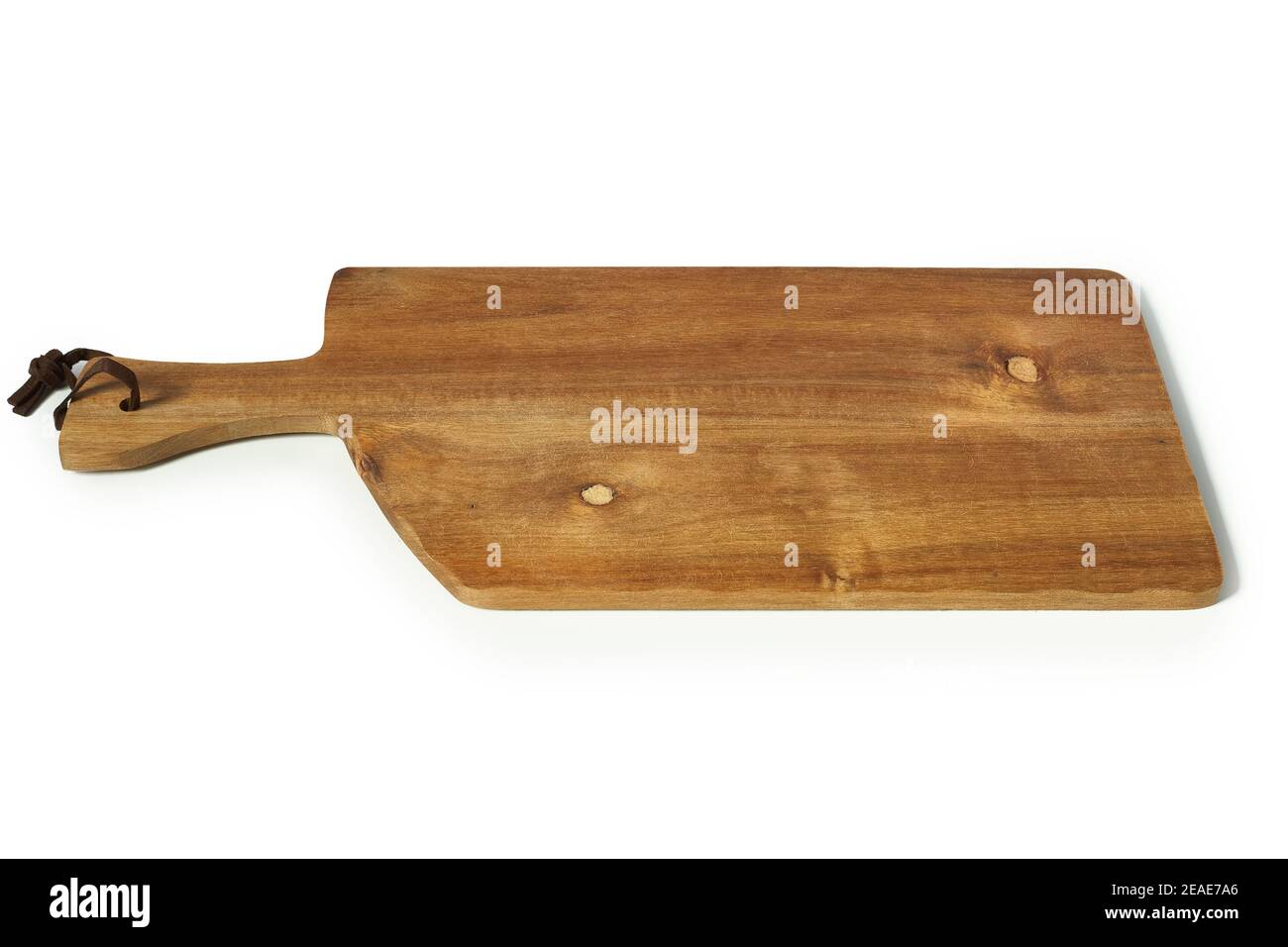 Empty cutting wooden board isolated on white background side view Stock ...