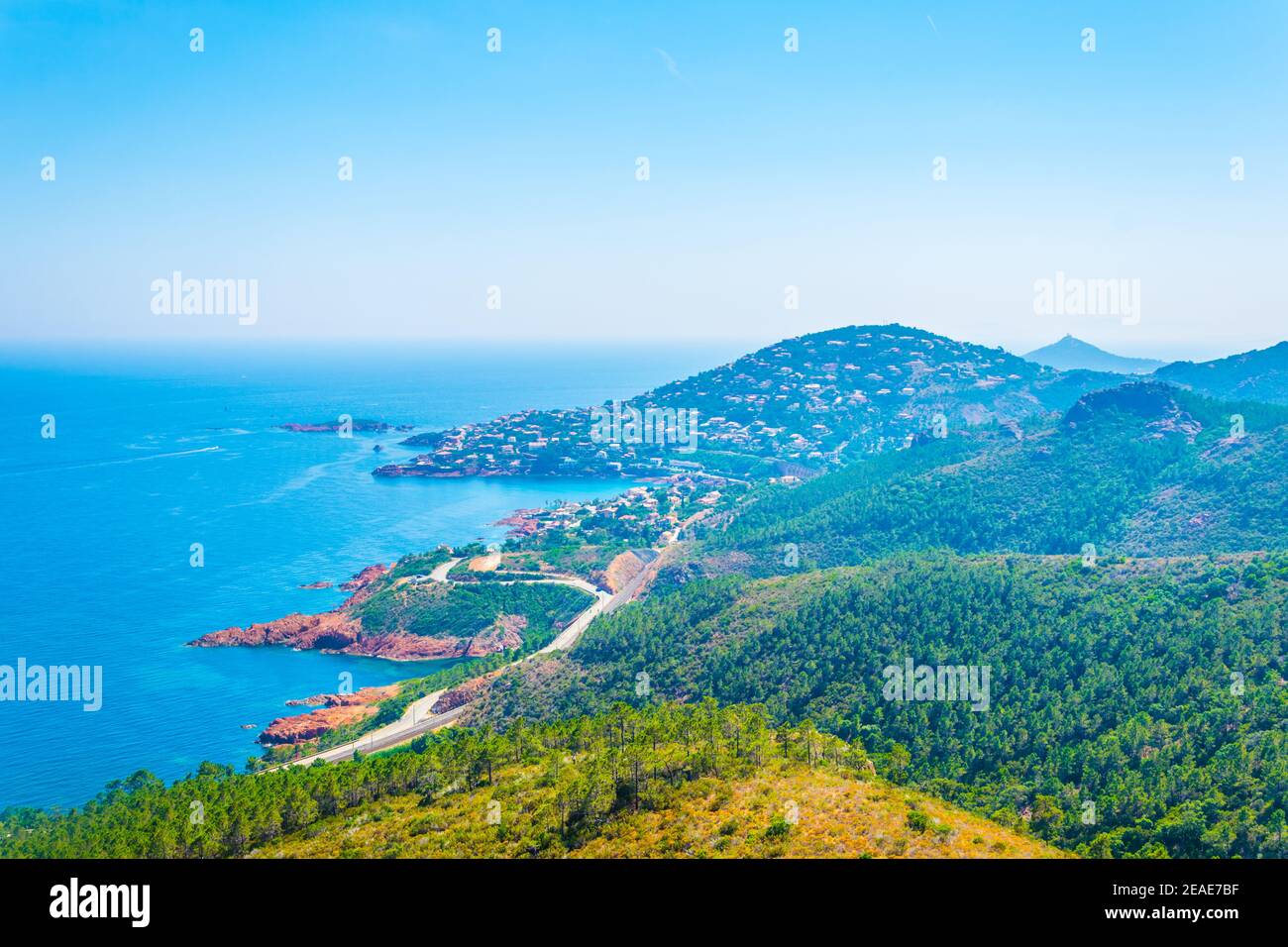 Agay village at the esterel massif in France Stock Photo - Alamy