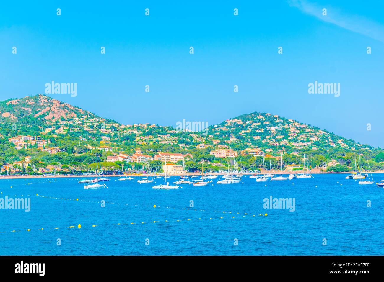 Agay bay under the Esterel massif in France Stock Photo - Alamy