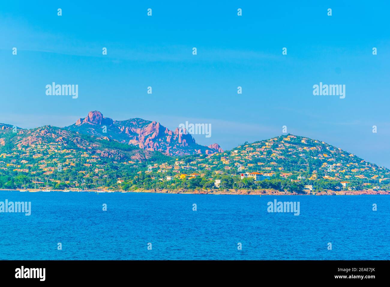 Agay bay under the Esterel massif in France Stock Photo - Alamy