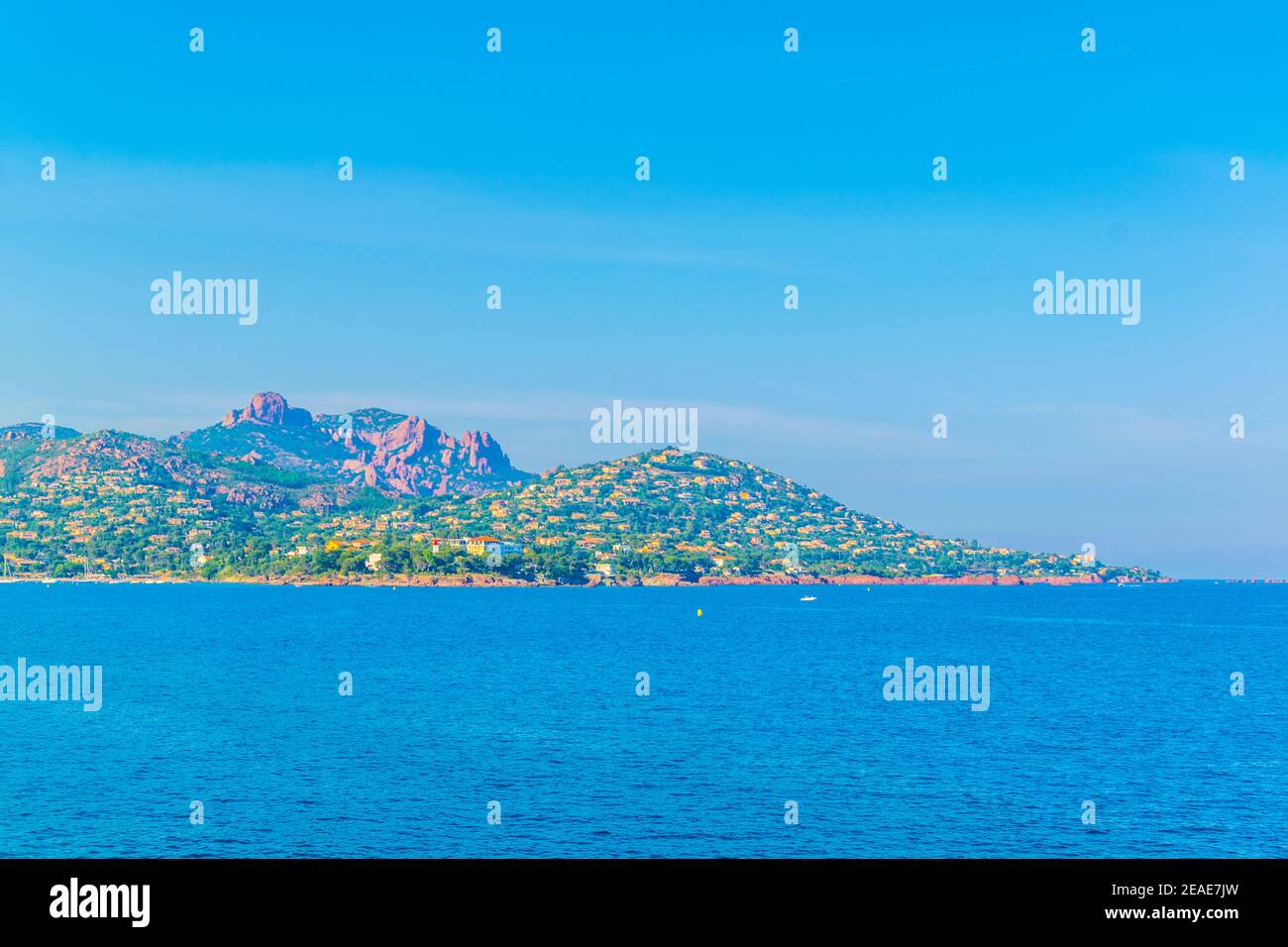 Agay bay under the Esterel massif in France Stock Photo - Alamy