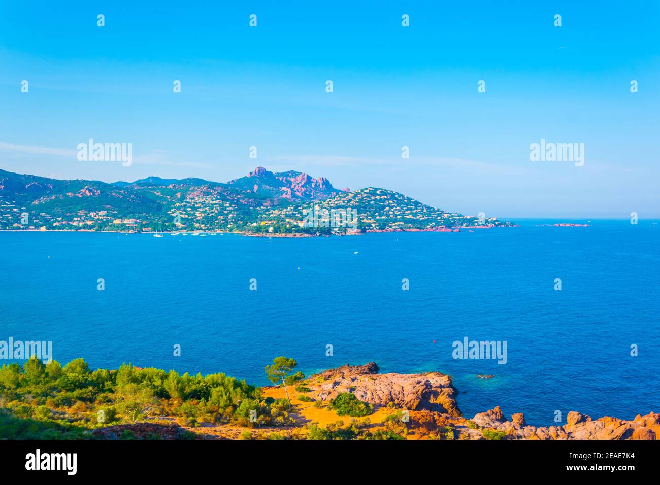 Agay bay under the Esterel massif in France Stock Photo - Alamy