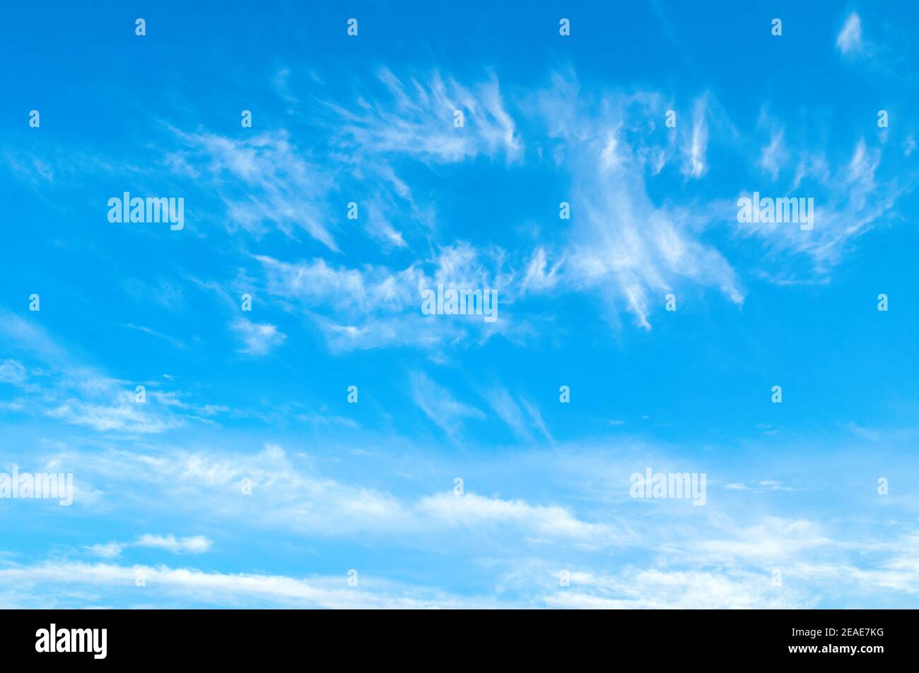 Blue sky background, vast sky landscape panoramic scene Stock Photo - Alamy
