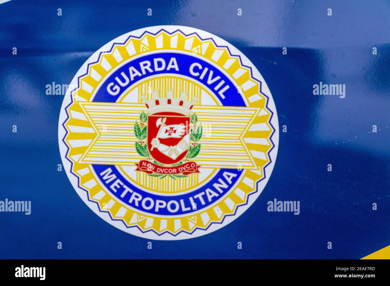 Logo of the Sao Paulo Metropolitan Civil Police in Brazil Stock Photo ...