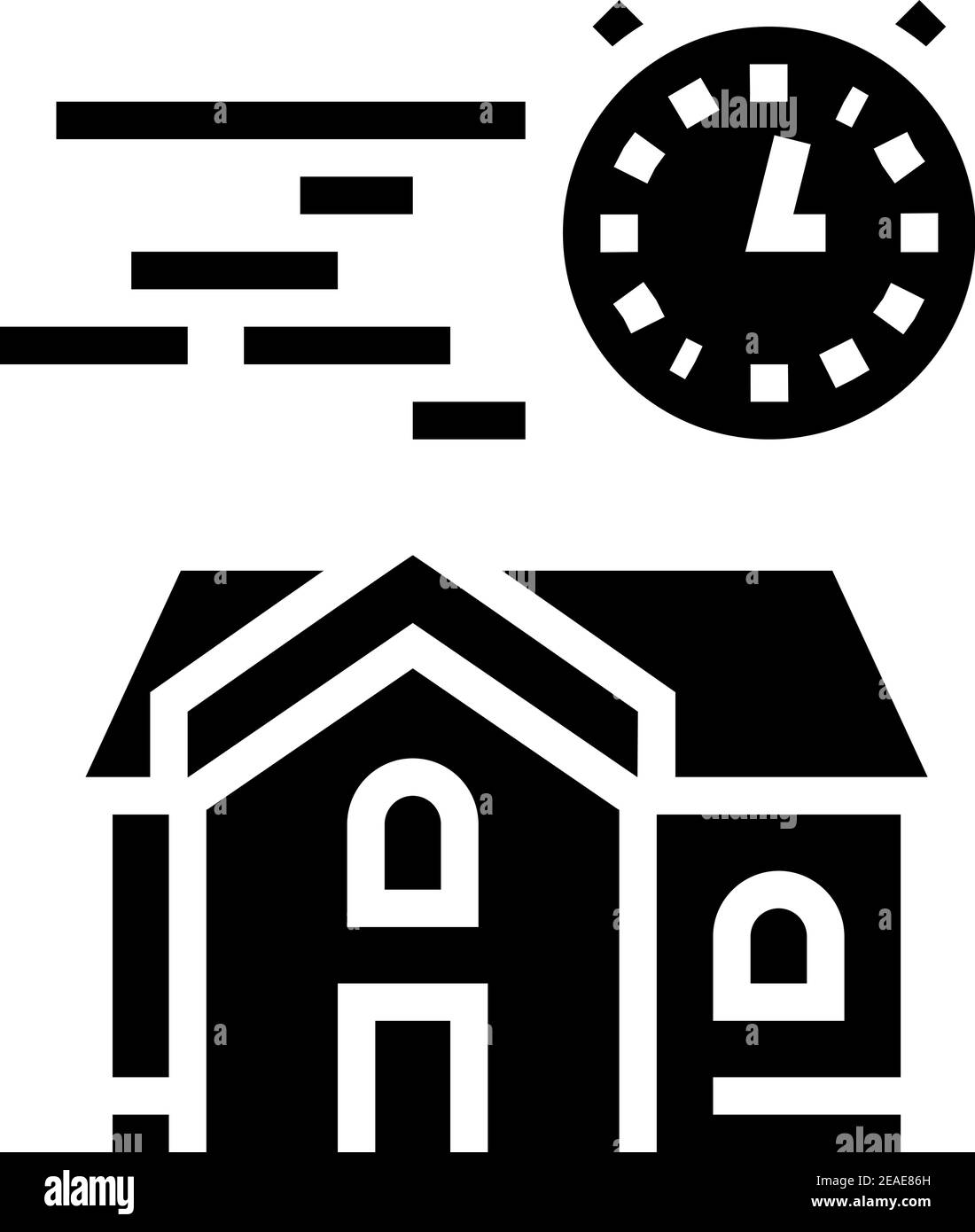 fast building house glyph icon vector illustration Stock Vector Image ...