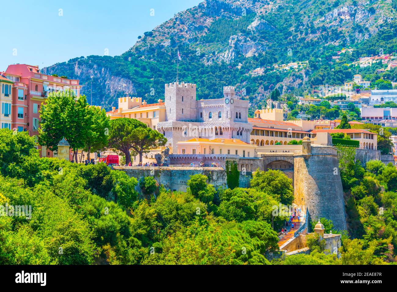 Prince's Palace overlooking Monaco Stock Photo - Alamy