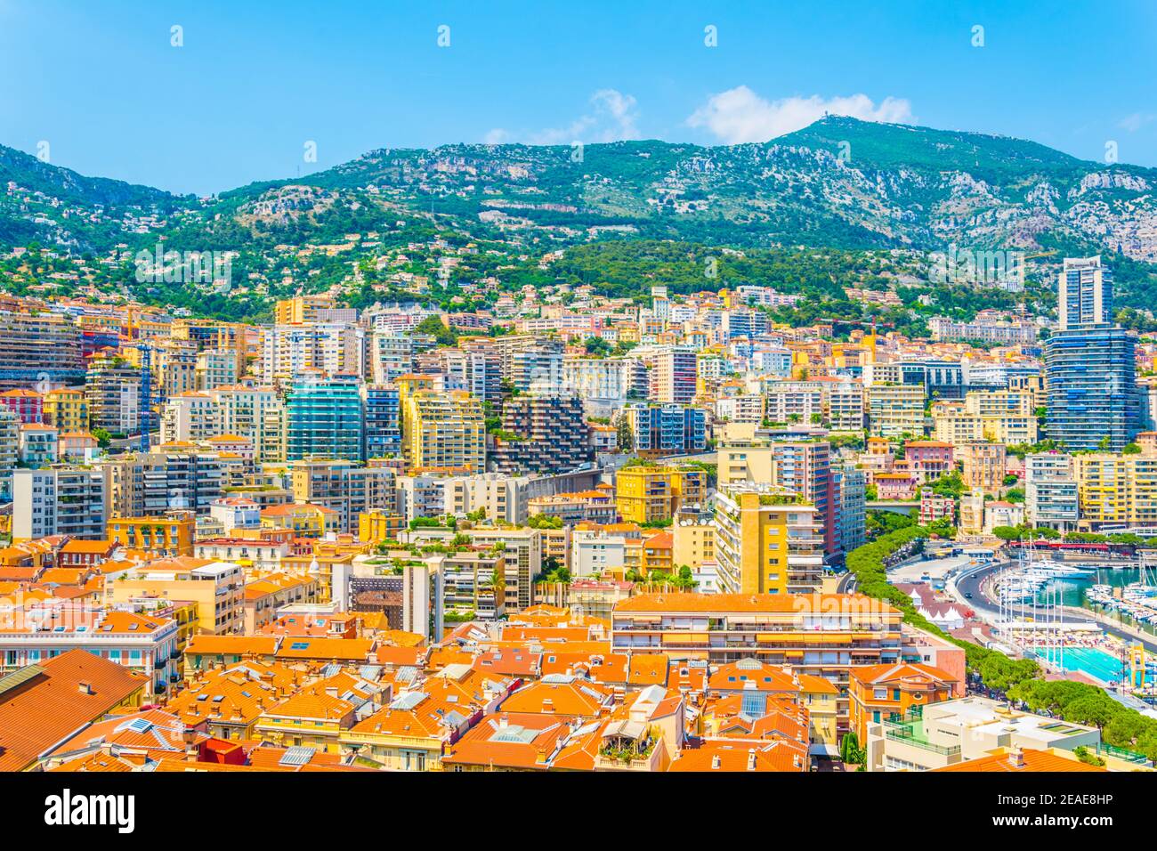 Aerial view of Monaco Stock Photo - Alamy