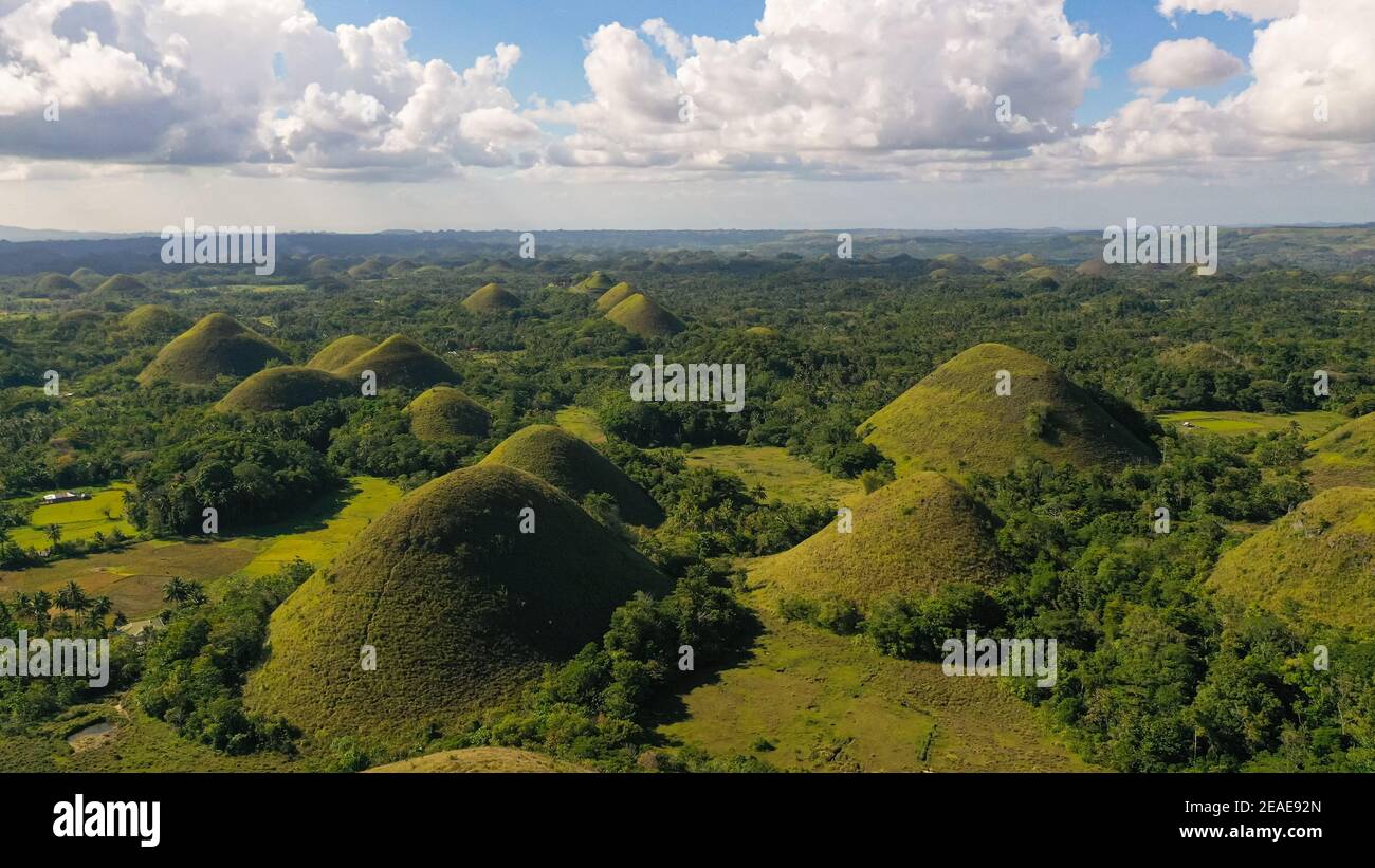 Chocolate Hills - one of the main attractions of the island of Bohol ...