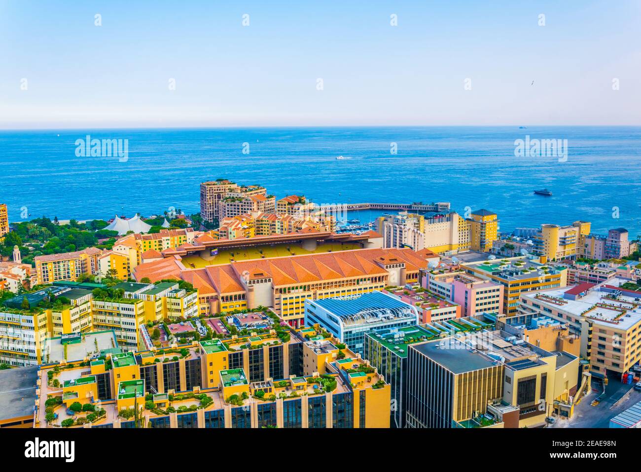 Aerial view of Stade Louis II in Monaco Stock Photo - Alamy