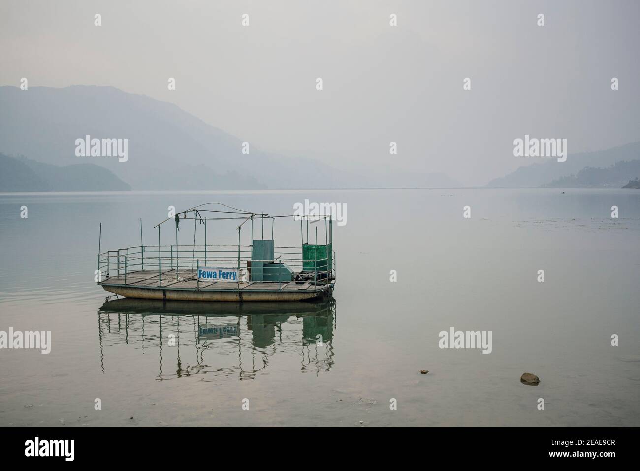 Tourist boat at Phewa Lake. Pokhara. Nepal Stock Photo - Alamy