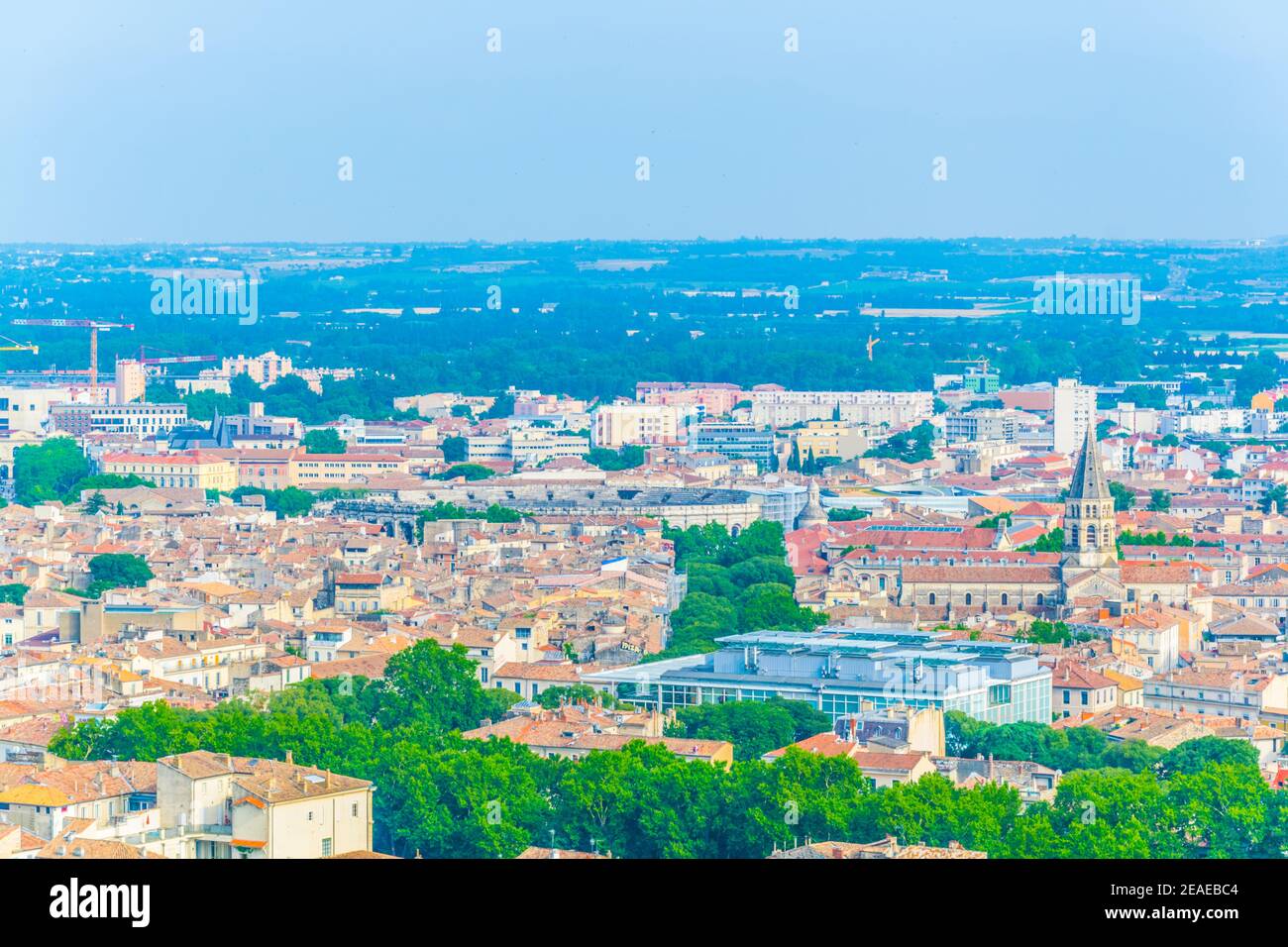 Aerial view of Nimes, France Stock Photo - Alamy