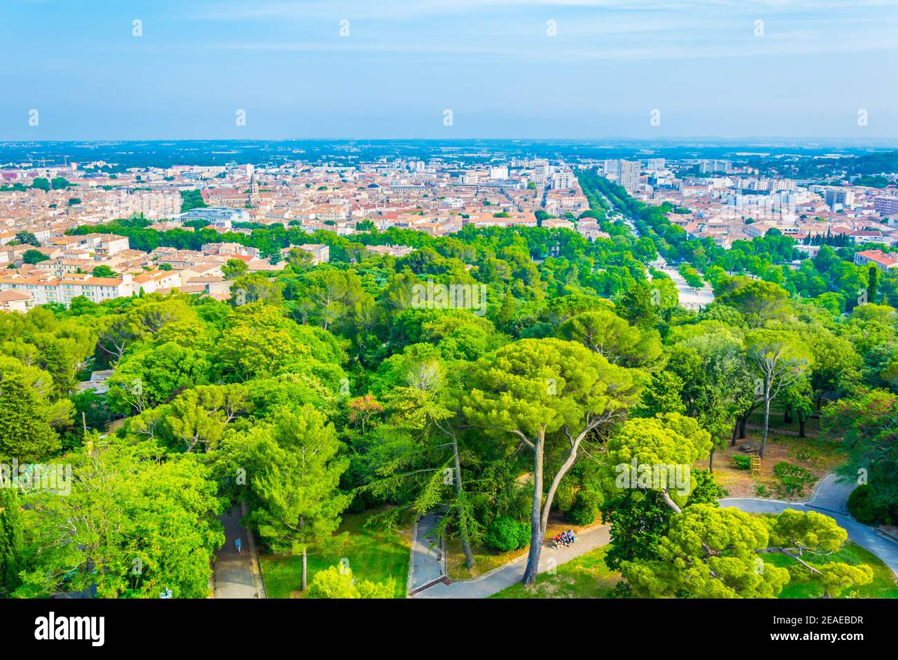 Aerial view of Nimes, France Stock Photo - Alamy