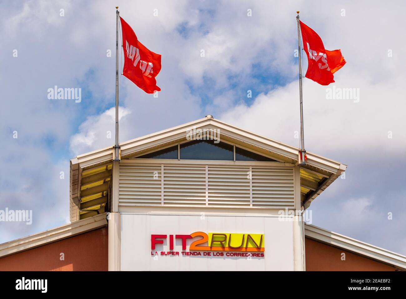 Fit2Run logo in Bayside Mall, Miami, USA Stock Photo - Alamy