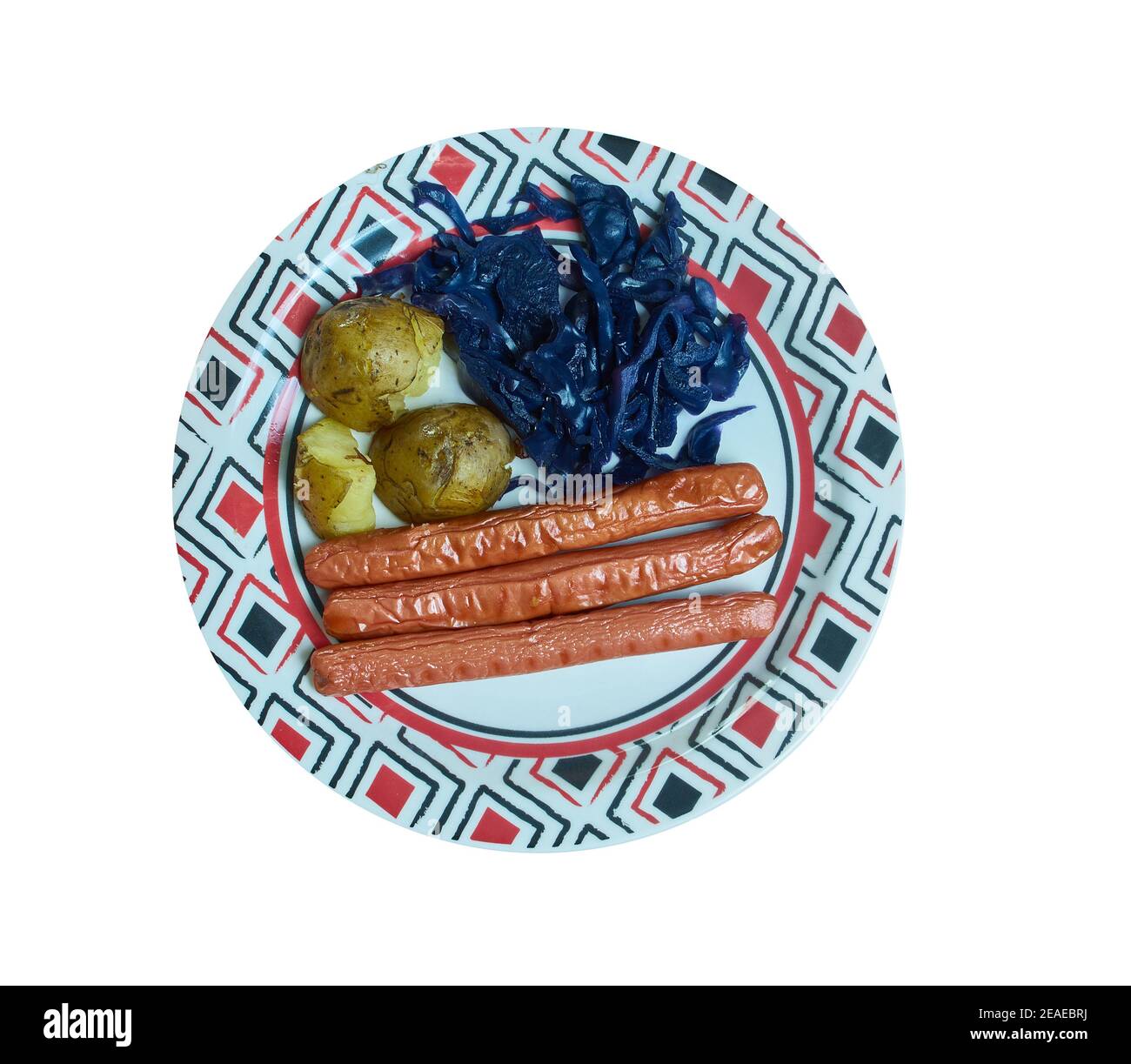 Knakworst sausage of the frankfurter close up Stock Photo - Alamy