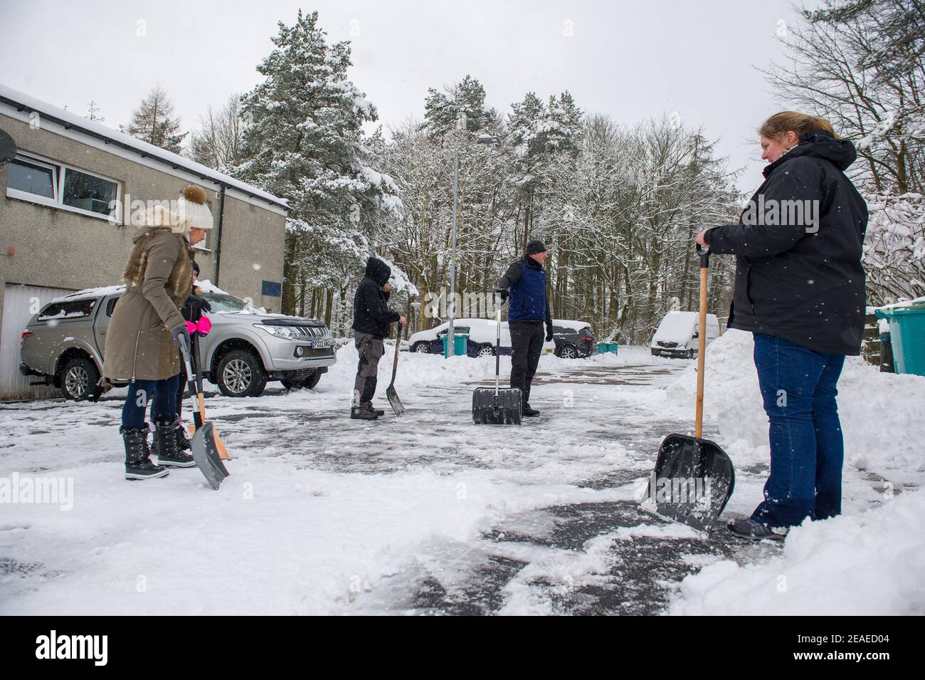 Heavy snow blocking road hi-res stock photography and images - Alamy