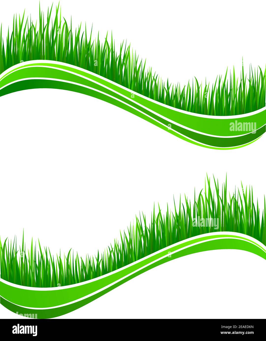 Waves of fresh spring green grass for design Stock Vector Image & Art ...