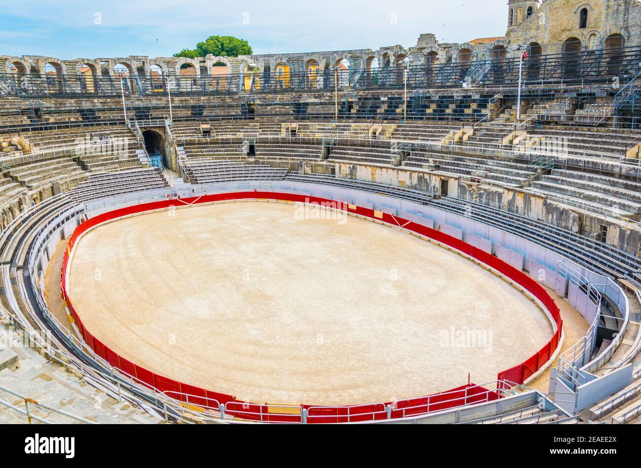 Arles Amphitheatre, France Stock Photo - Alamy