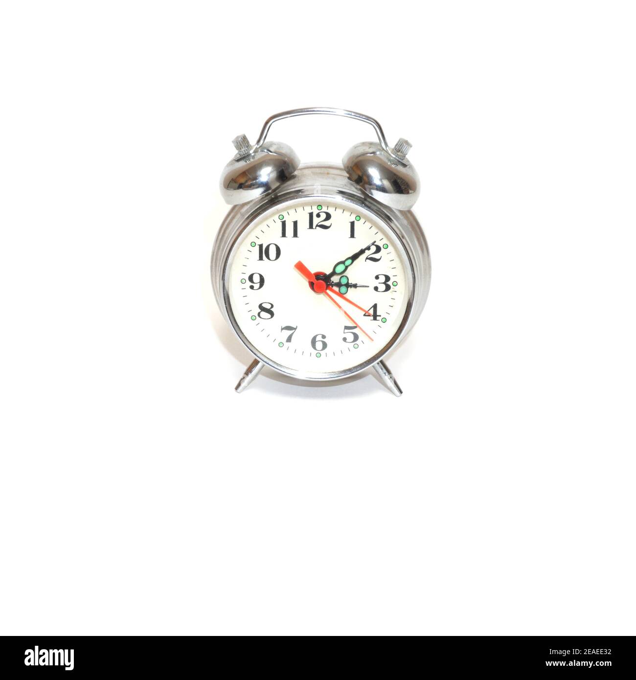Clock with dial isolated on white background Stock Photo - Alamy