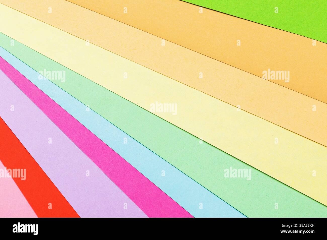Background from a set of colored paper, top view Stock Photo - Alamy
