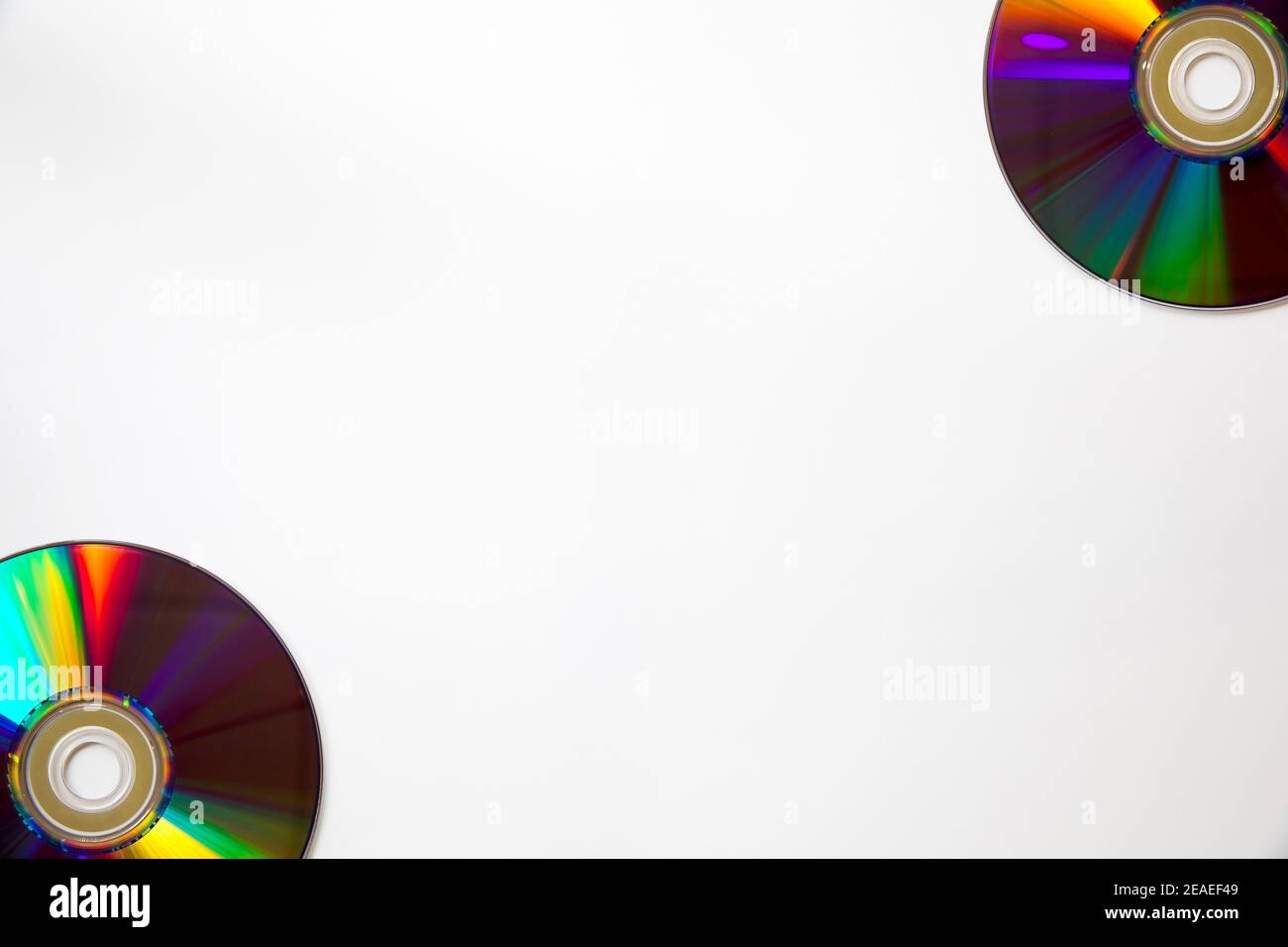 Stacked dvds isolated on white background Stock Photo - Alamy