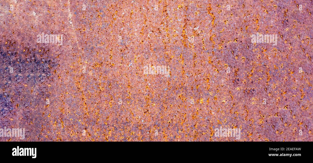old red paint rust. Rusted painted metal wall. Old Rusty background ...