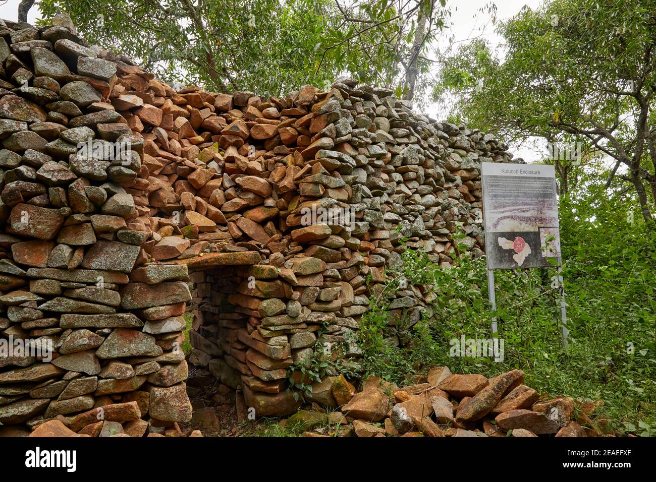 Koluoch Complex in Thimlich Ohinga complex (UNESCO) in Kenya, Africa ...