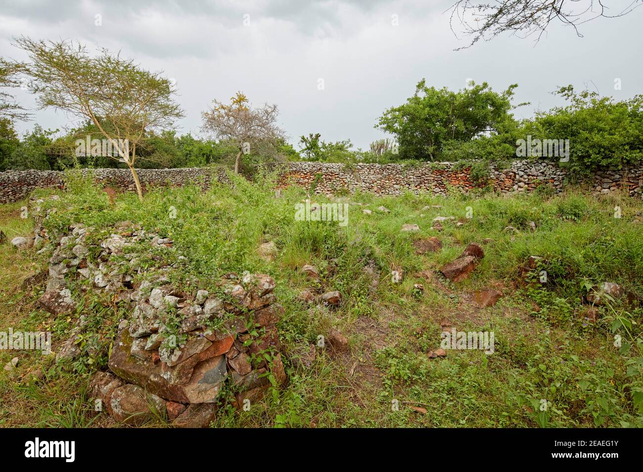 Koluoch Complex at Thimlich Ohinga complex (UNESCO) in Kenya, Africa ...