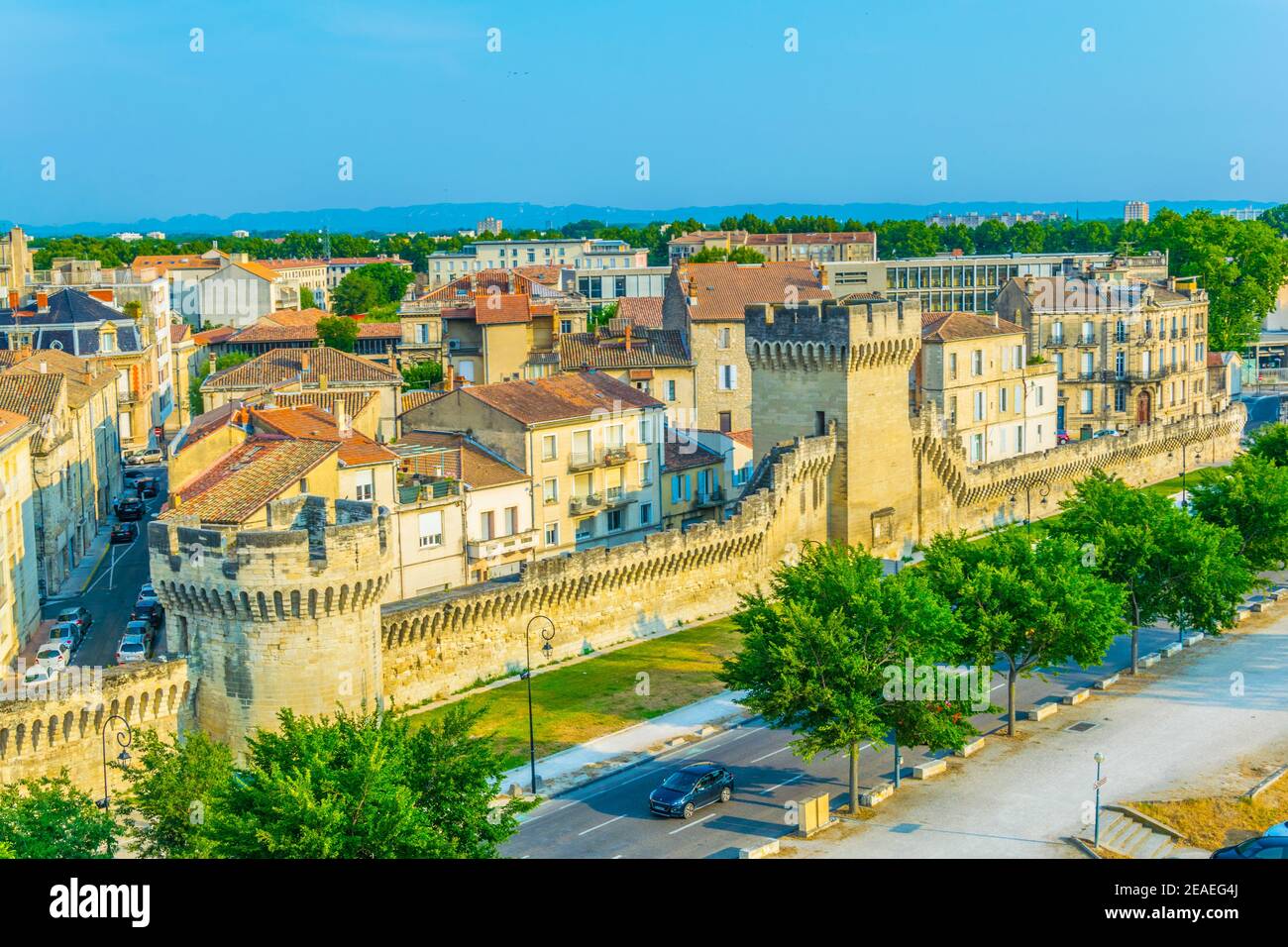 Aerial view of Avignon, France Stock Photo - Alamy