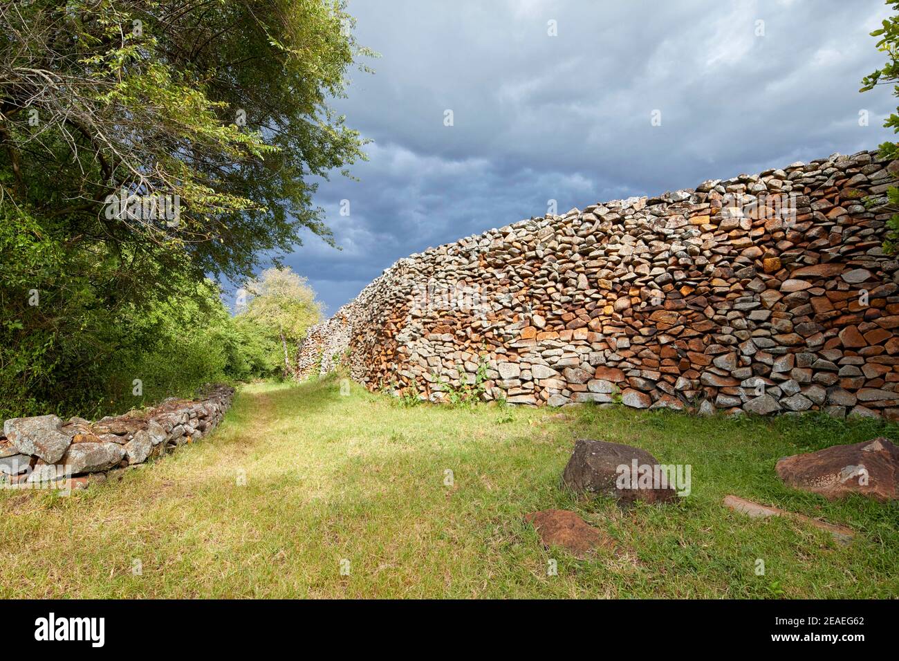 Kochieng Complex at Thimlich Ohinga complex (UNESCO) in Kenya, Africa ...