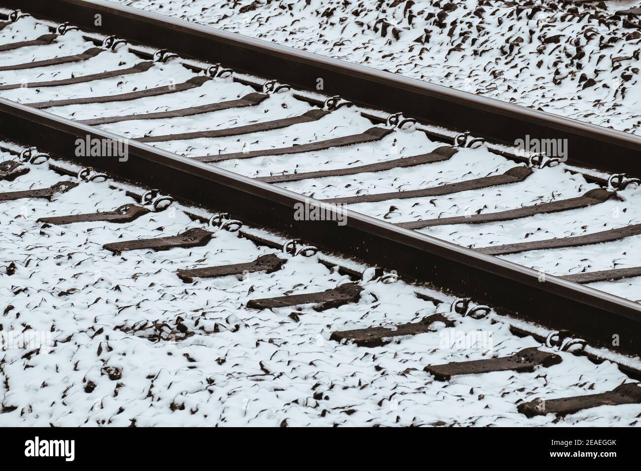Railroad car covered in snow hi-res stock photography and images - Alamy