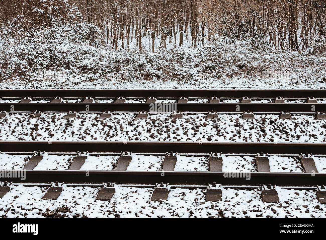 Railroad car covered in snow hi-res stock photography and images - Alamy