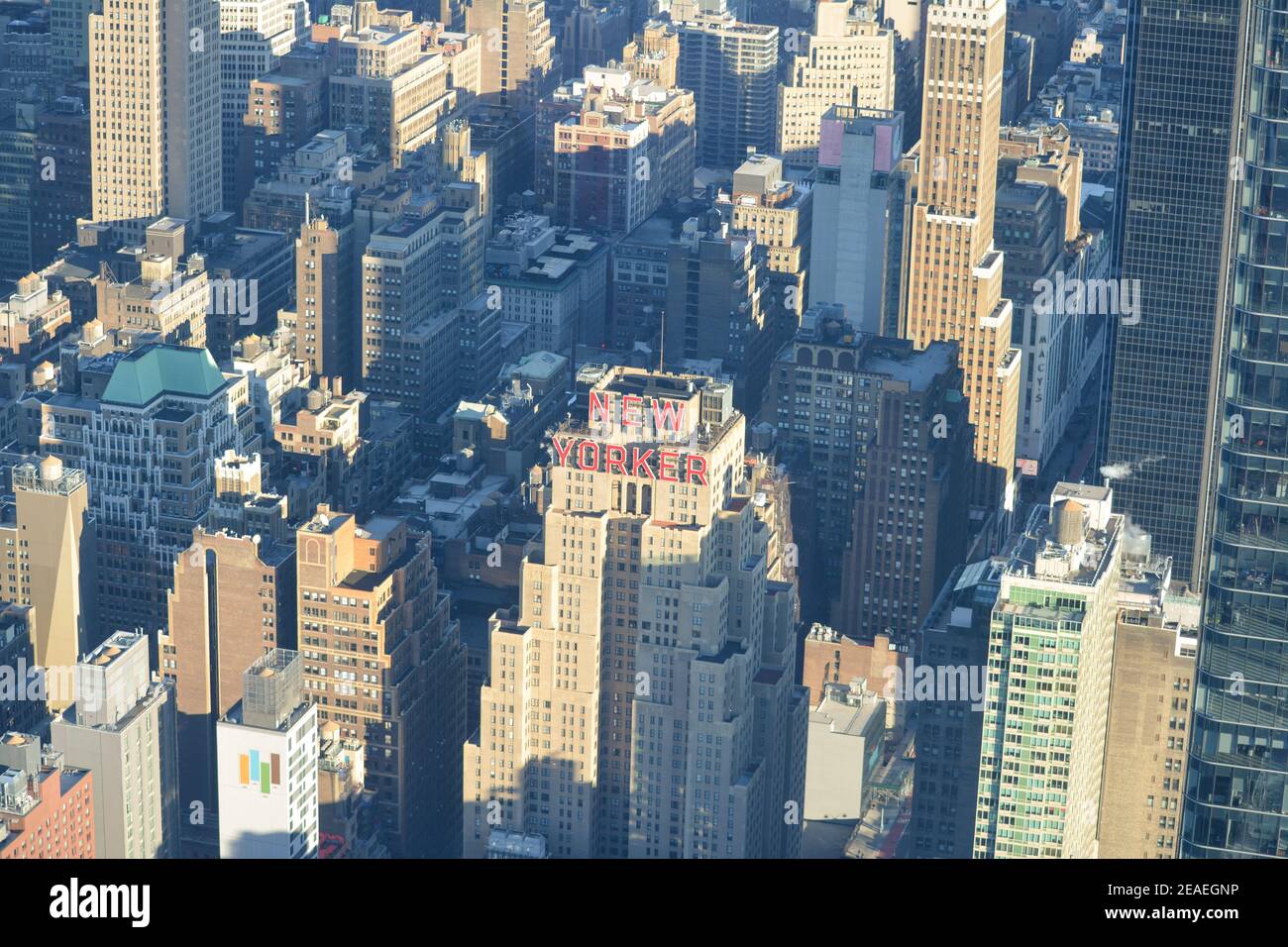 View over Manhattan as seen from the Edge observation deck at Hudson ...