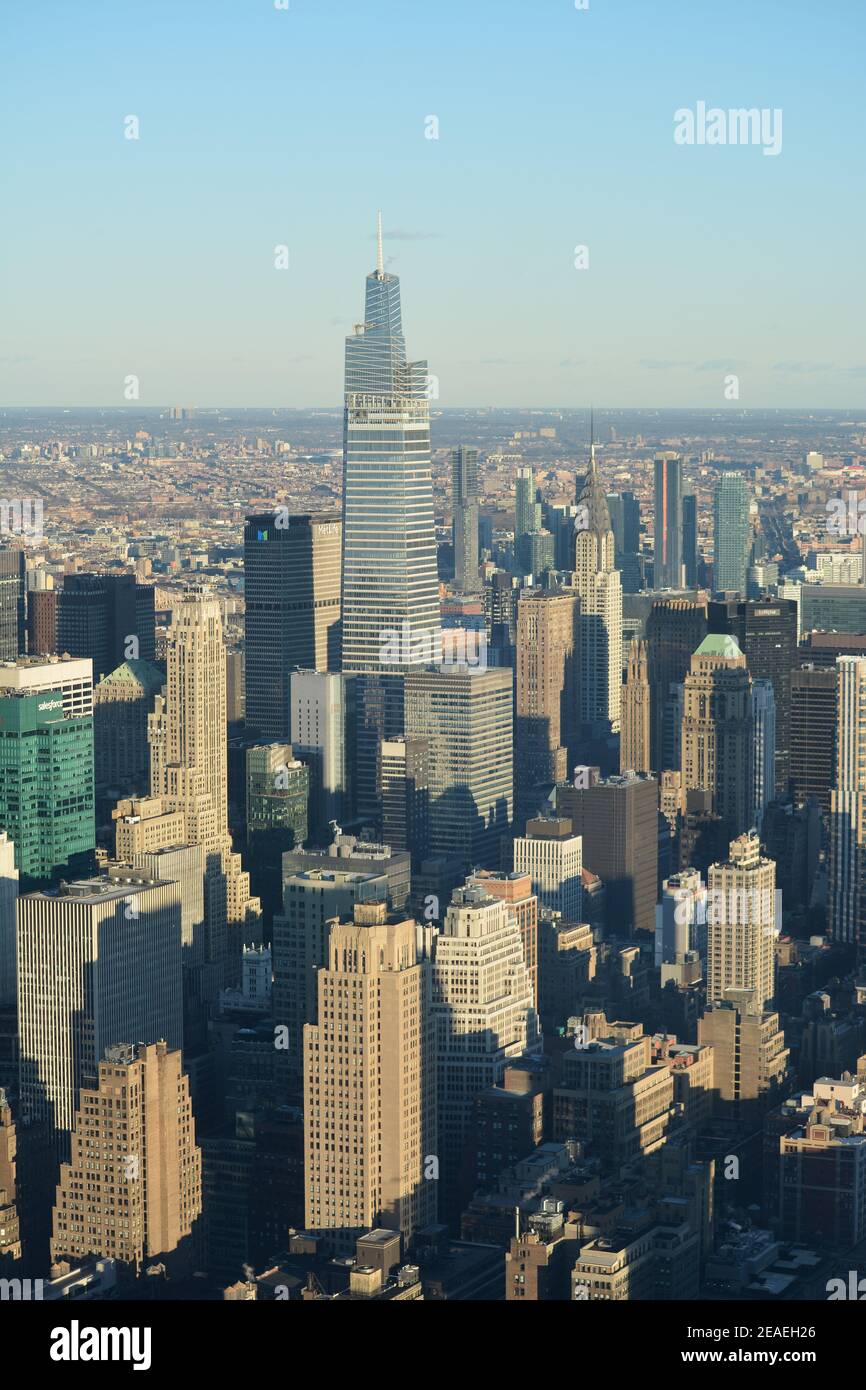 View over Manhattan as seen from the Edge observation deck at Hudson ...